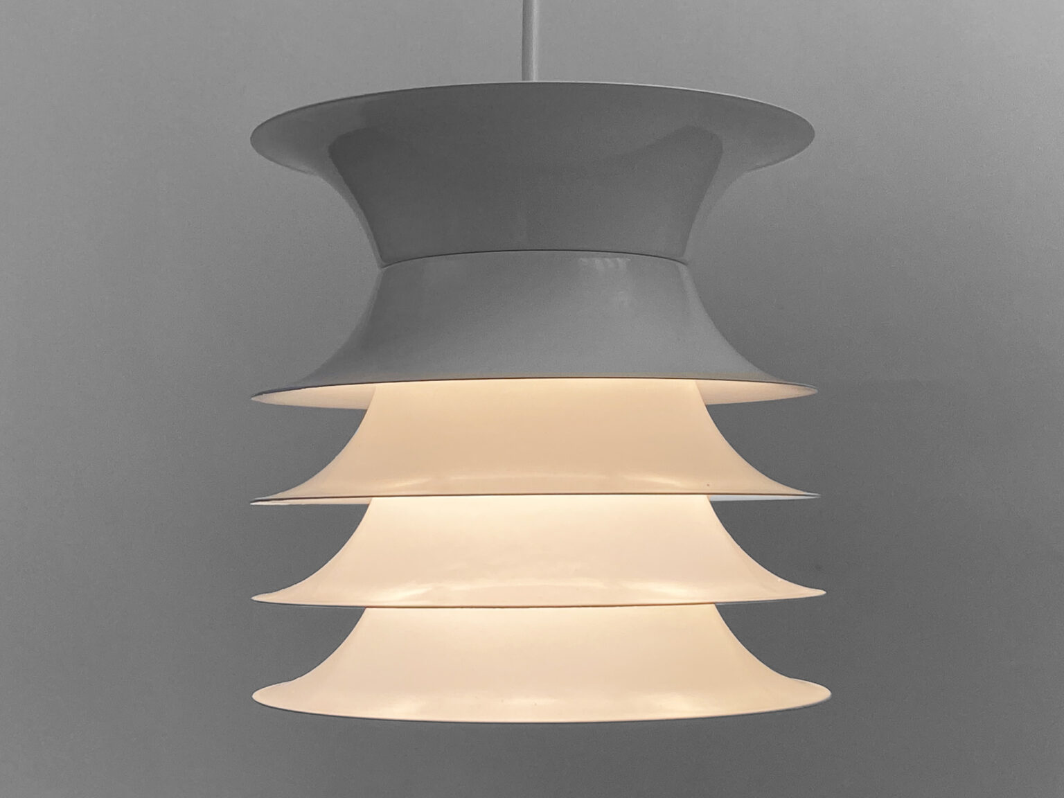 Multi layered pendant light. Denmark 1970s – HAGBLOM